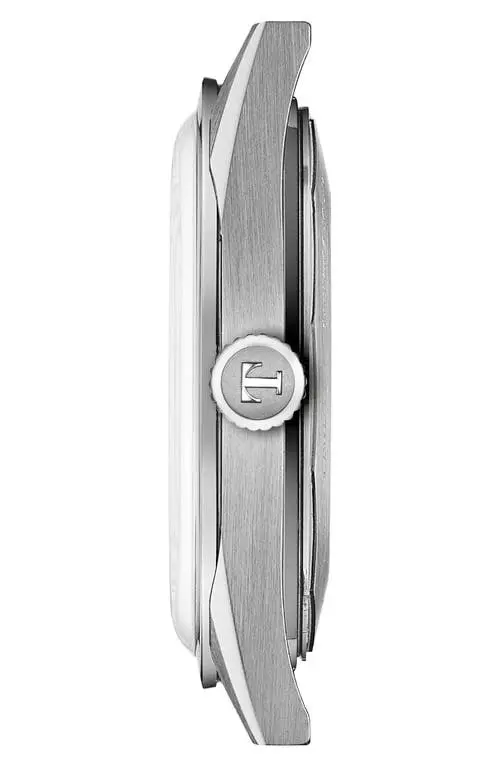 TISSOT Visodate Automatic Stainless Steel And Leather Watch