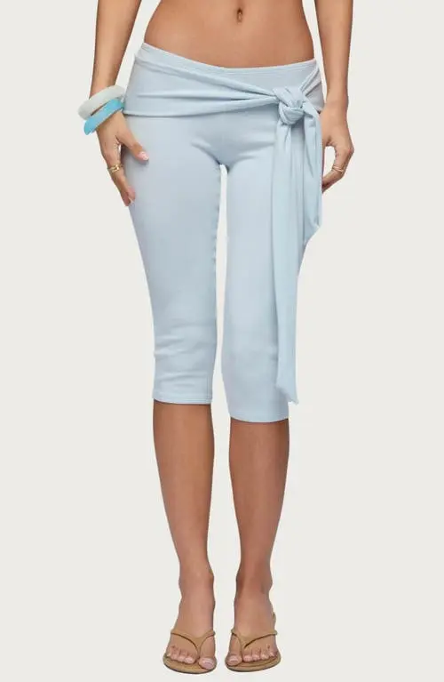 EDIKTED Adara Tie Capri Pants