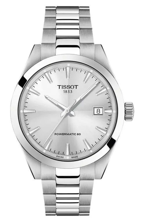 TISSOT Powermatic 80 Bracelet Watch - Silver