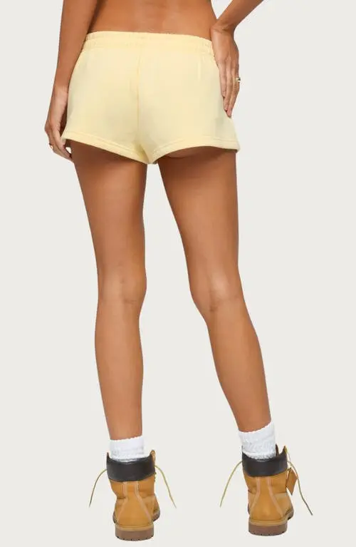 EDIKTED Cataleya Shorts - Yellow