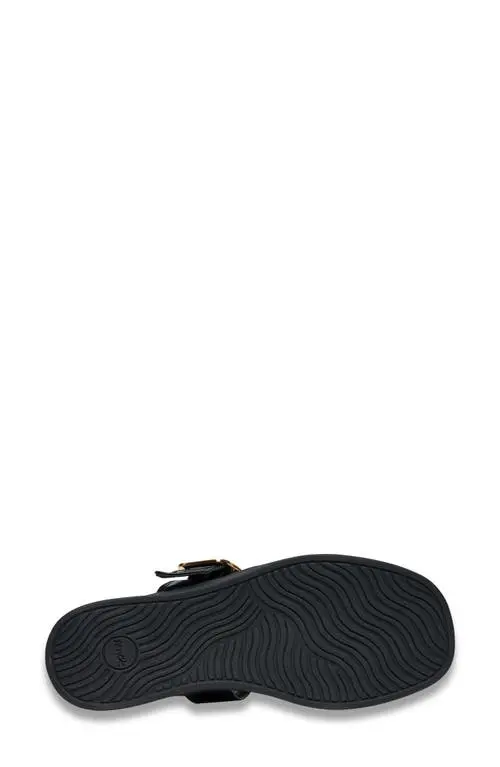 Sanuk Two-strap Sandal With Buckle Hardware - Black