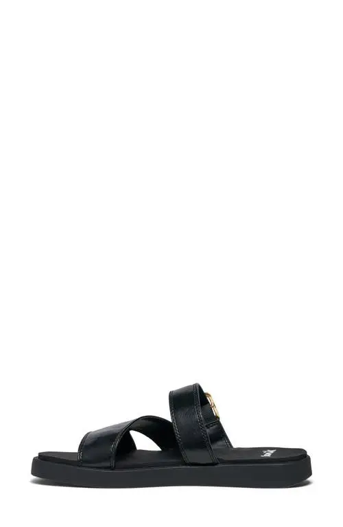 Sanuk Two-strap Sandal With Buckle Hardware - Black