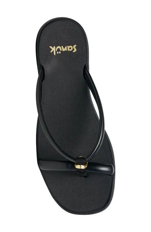 Sanuk Cove Haven Strappy Flat Sandal - Black