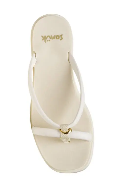 Sanuk Cove Haven Strappy Flat Sandal - Marshmellow