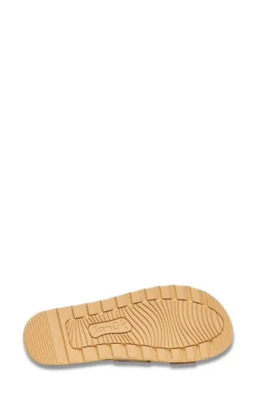 Sanuk Platform Two-strap Sandals - White