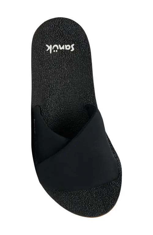 Sanuk Yoga Slide Sandal - Black