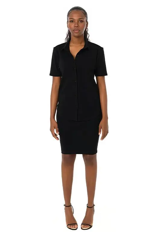 DAI MODA Clark Short Sleeve Button-up Shirt