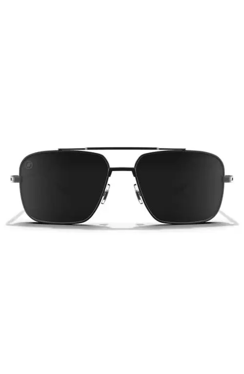 BLENDERS EYEWEAR Phoenix Polarized Aviator Sunglasses - Matte Black