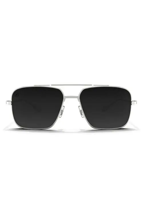 BLENDERS EYEWEAR Phoenix Polarized Aviator Sunglasses - Silver