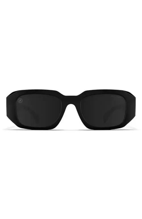 BLENDERS EYEWEAR Onyx 51mm Polarized Square Sunglasses - Jet Black