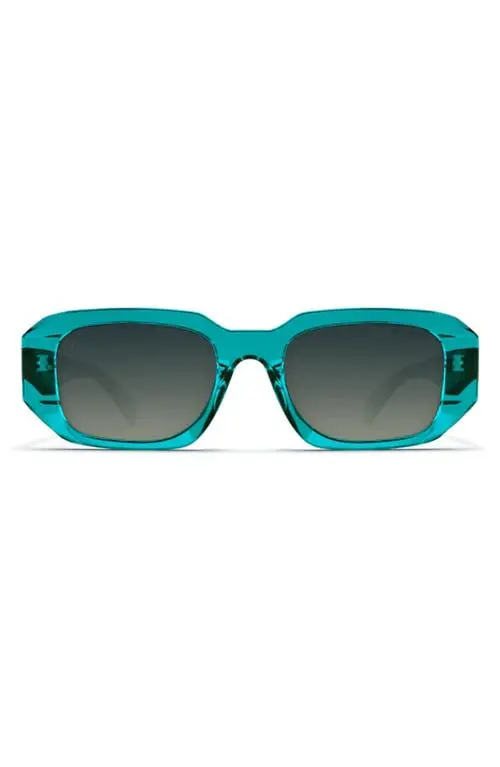 BLENDERS EYEWEAR Onyx 51mm Polarized Square Sunglasses - Tropical Current