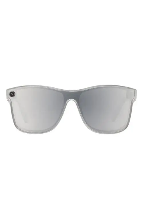 BLENDERS EYEWEAR Millenia X2 Polarized Square Sunglasses - Silver Strike