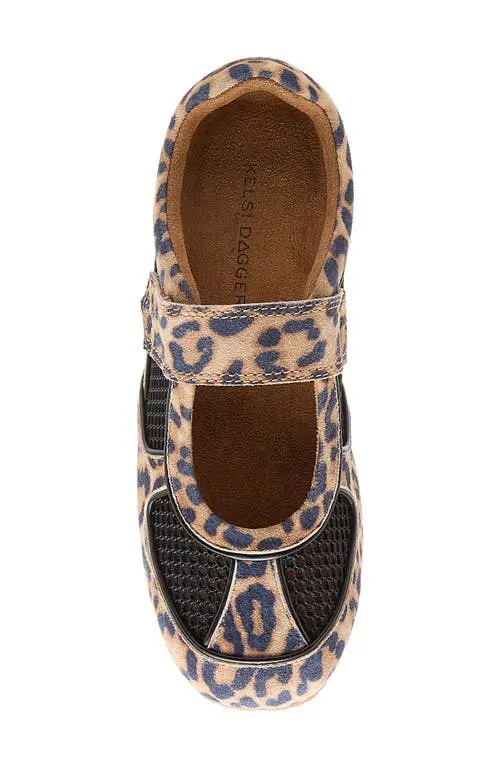 KELSI DAGGER BROOKLYN Swish" Mary Jane Sneaker - Summer Leopard