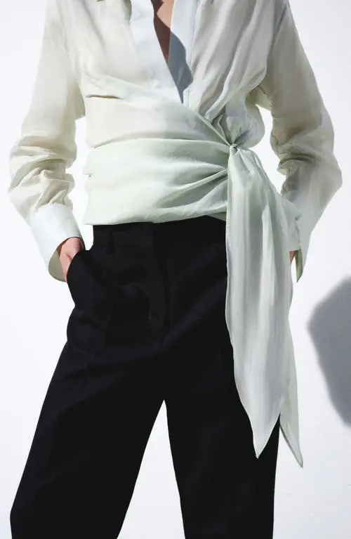 Mango Straight Leg Suit Pants