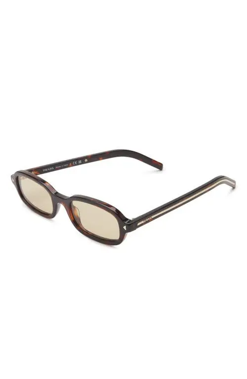 Prada Small Oval Sunglasses - Light Brown