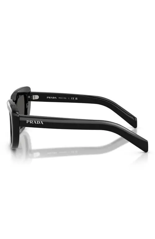 Prada Rectangular Sunglasses - Black
