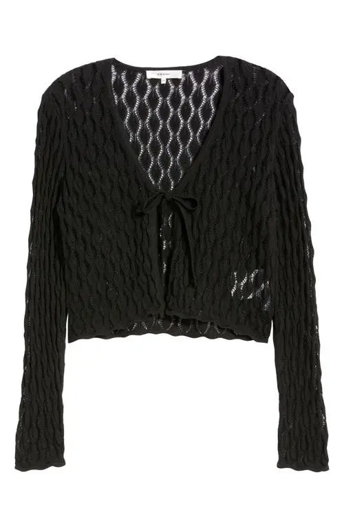 FRAME Open Stitch Cotton Cardigan