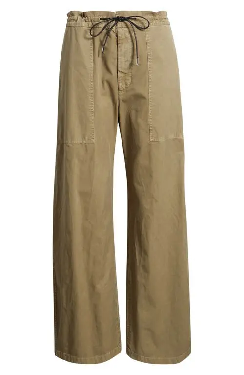 FRAME Cotton Utility Drawstring Pants