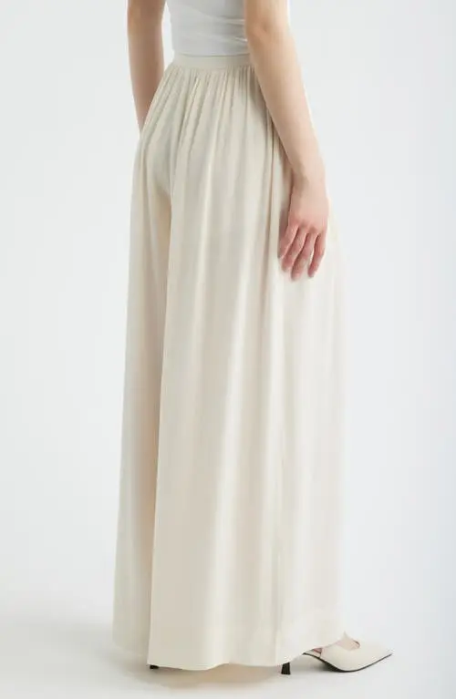 FRAME Wide Leg Silk Chiffon Pants