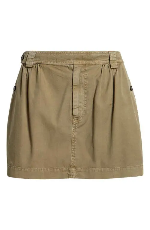 FRAME Cotton Utility Mini Skirt - Army