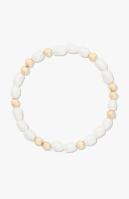 CUFFED BY NANO 14k Filled Pearl And Bead Bracelet - Gold