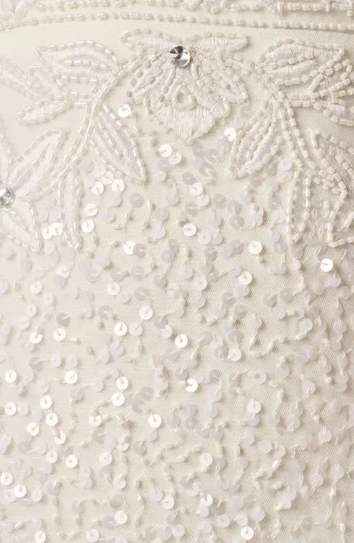 Adrianna Papell Beaded Godet Mermaid Gown