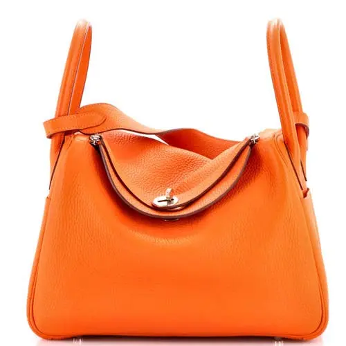 Hermès Lindy Bag Clemence 30 - Orange