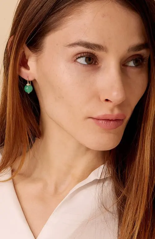 SYNA JEWELS 18k Yellow Gold And Diamond Drop Earrings