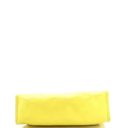 Hermès Herbag Zip Berline Vache Canvas And Leather 31 - Yellow