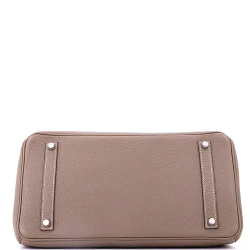 Hermès Birkin Handbag Grey Togo With Palladium Hardware 35 - Etoupe