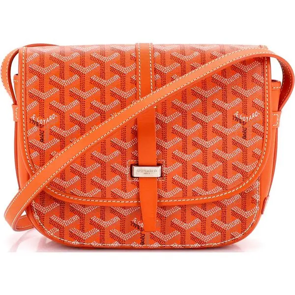 Goyard Belvedere Ii Messenger Bag Coated Canvas Pm - Orange
