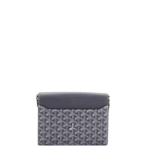 Goyard Chypre Wallet On Strap Coated Canvas With Leather