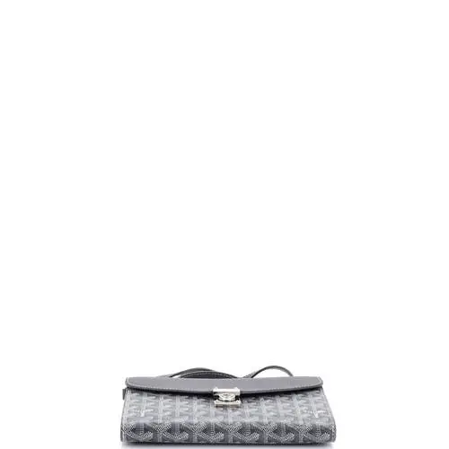 Goyard Chypre Wallet On Strap Coated Canvas With Leather