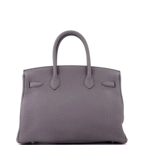 Hermès Birkin Handbag Grey Togo With Rose Gold Hardware 30 - Etain