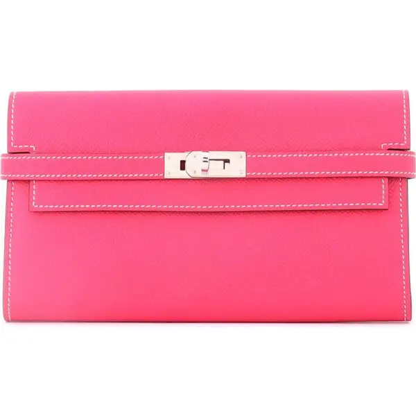 Hermès Kelly Wallet Epsom Long - Rose Tyrien