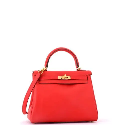 Hermès Kelly Handbag Swift With Gold Hardware 25
