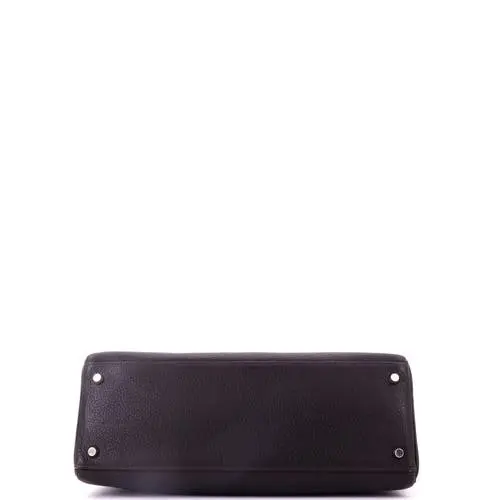 Hermès Kelly Handbag Brown Togo With Brushed Palladium Hardware 35
