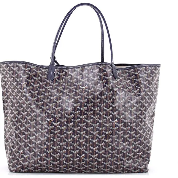 Goyard Saint Louis Tote Coated Canvas Gm - Blue