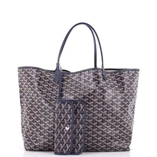 Goyard Saint Louis Tote Coated Canvas Gm - Blue