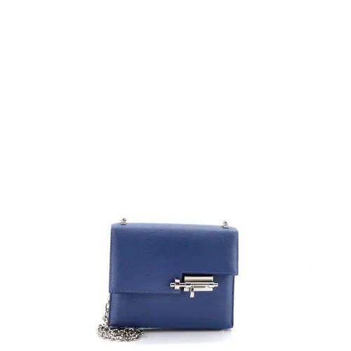 Hermès Verrou Chaine Bag Chevre Mysore Mini - Blue
