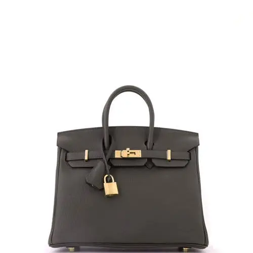 Hermès Birkin Handbag Togo With Gold Hardware 25 - Green