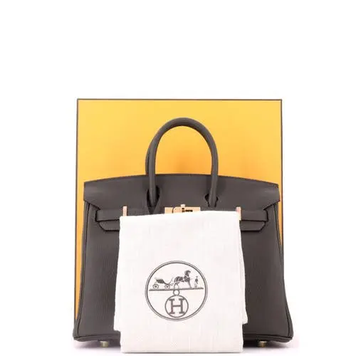 Hermès Birkin Handbag Togo With Gold Hardware 25 - Green