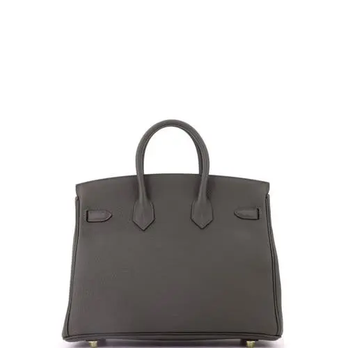 Hermès Birkin Handbag Togo With Gold Hardware 25 - Green