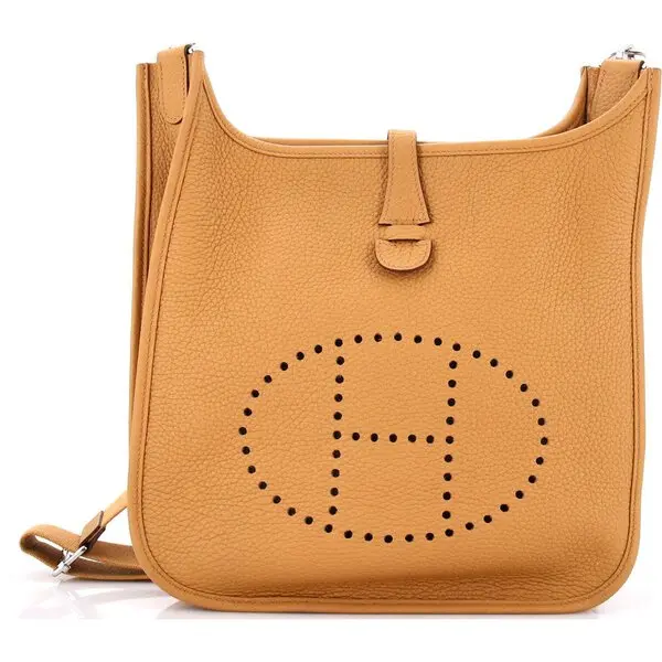 Hermès Evelyne Bag Gen Iii Clemence Pm - Biscuit