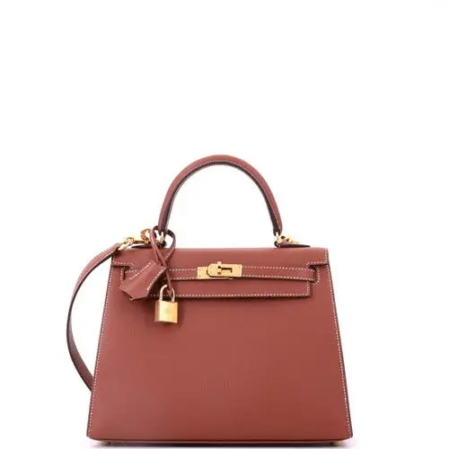 Hermès Kelly Handbag Epsom With Gold Hardware 25 - Brown