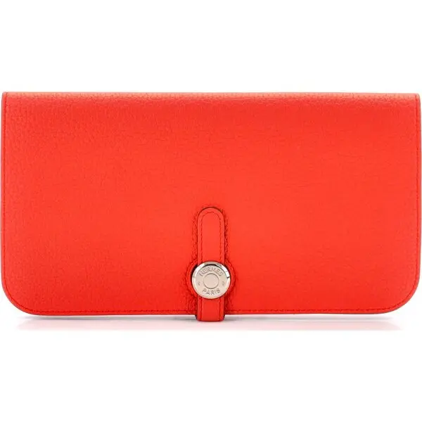 Hermès Dogon Recto Verso Wallet Leather - Orange Poppy