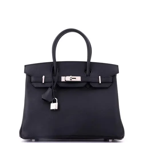 Hermès Birkin Handbag Black Epsom With Palladium Hardware 30 - Noir