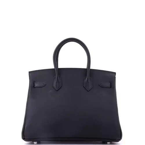 Hermès Birkin Handbag Black Epsom With Palladium Hardware 30 - Noir