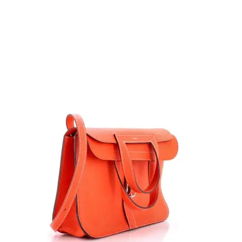 Hermès Halzan Bag Clemence 31 - Orange