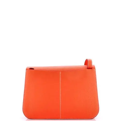 Hermès Halzan Bag Clemence 31 - Orange
